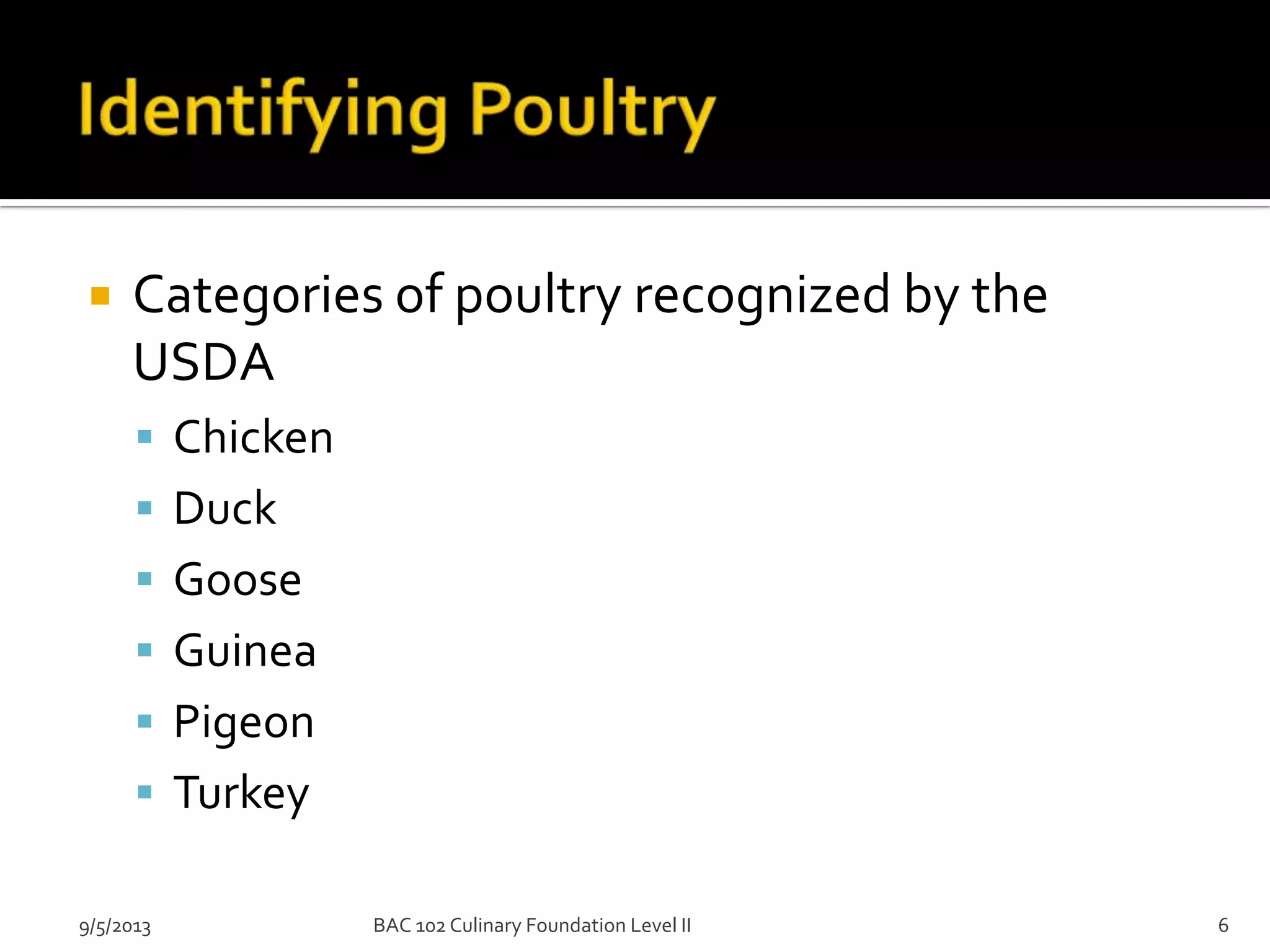 Poultry | PPTX