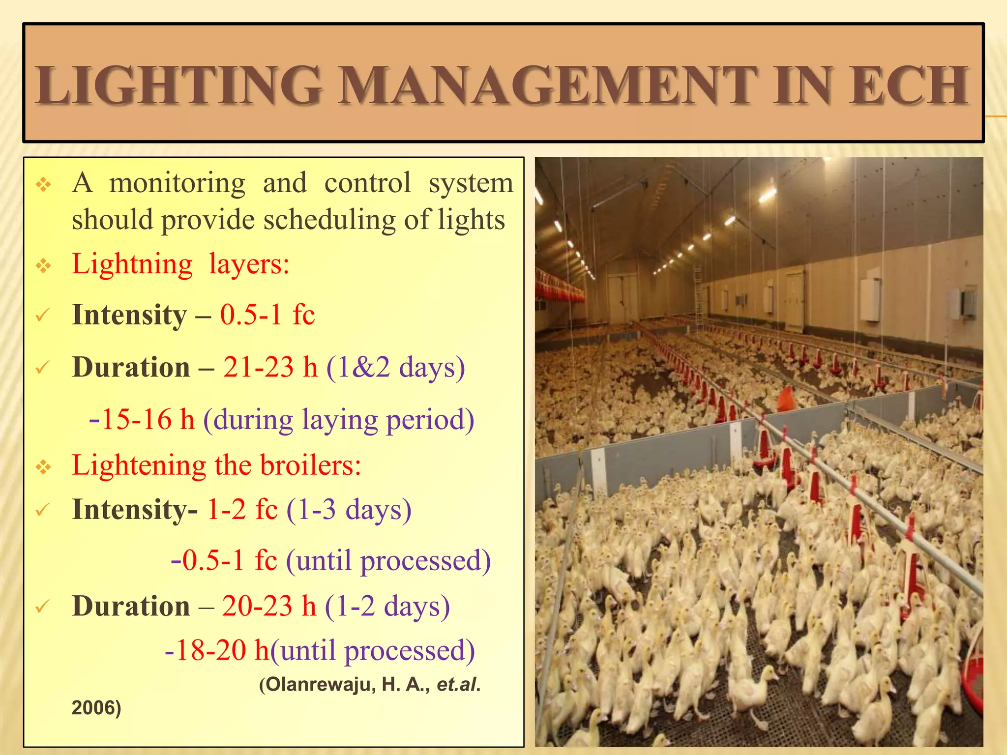 Environmentally Controlled House in Poultry Production | PPTX