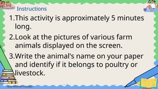 poultry and livestock.......................pptx