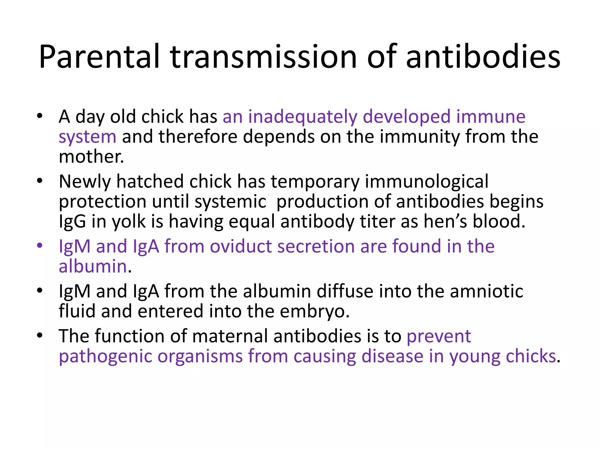 Poultry immune response | PPTX