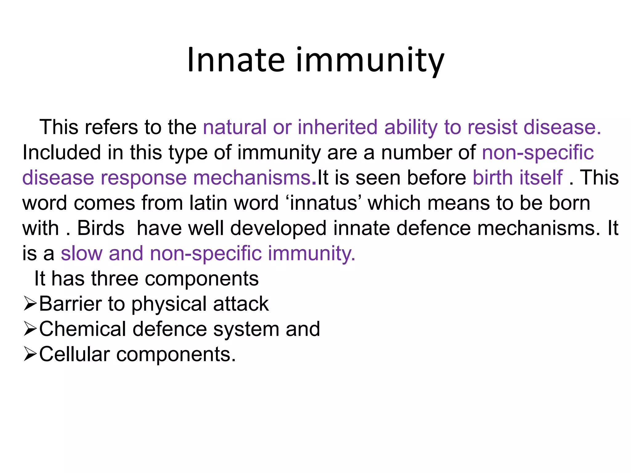 Poultry immune response | PPTX