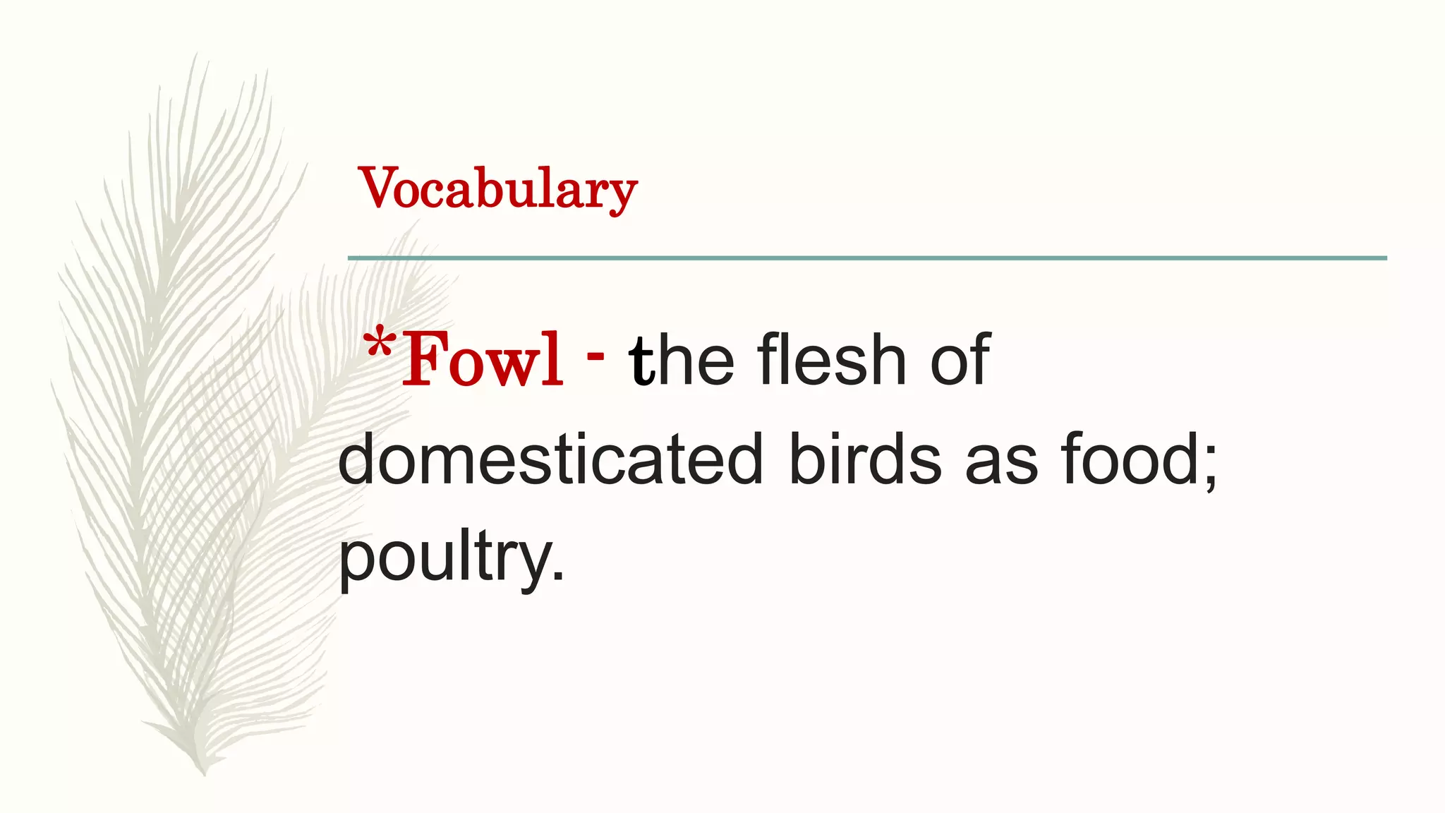 Poultry and game ppt | PPTX