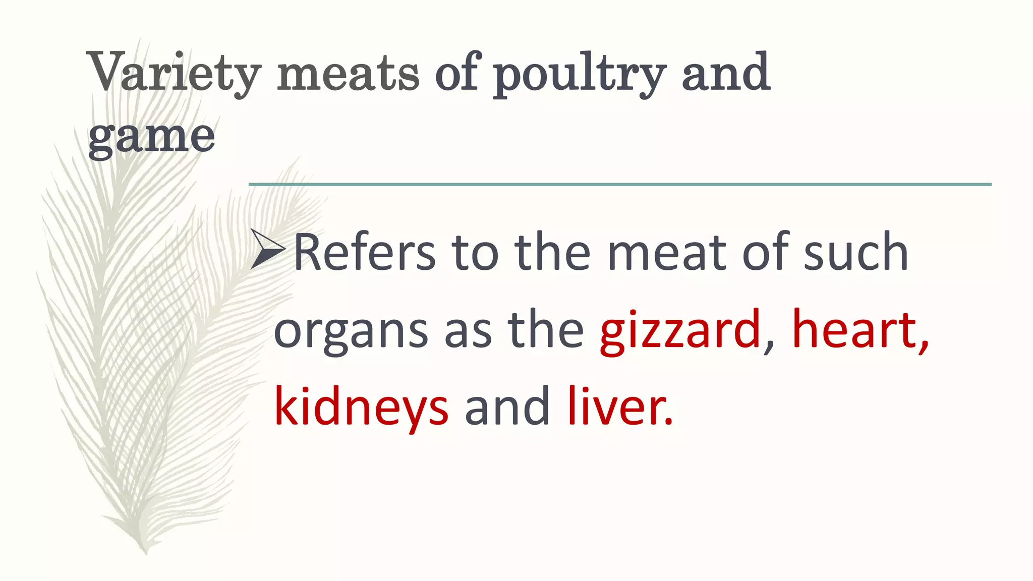 Poultry and game ppt | PPTX
