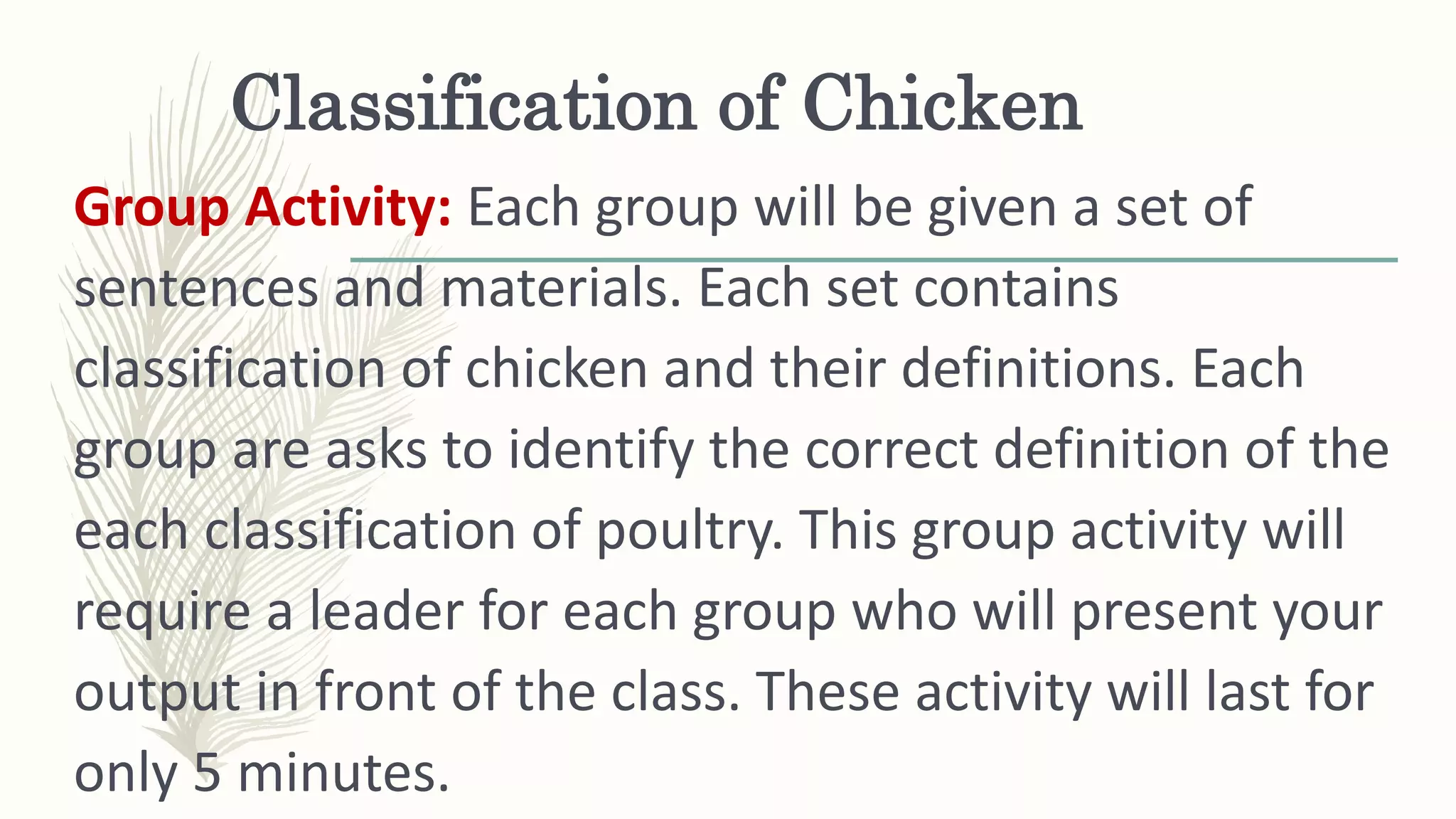 Poultry and game ppt | PPTX
