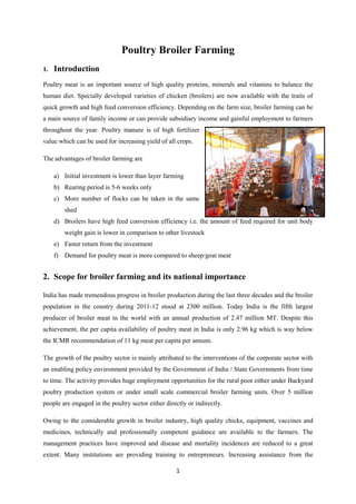 Poultry broiler farming 10000 birds | PDF
