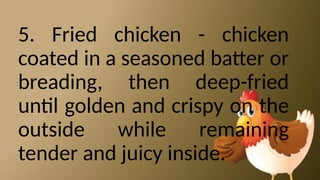 POULTRY DISHES COOKING METHODS CLASSIFICATION OF CHICKEN.pptx