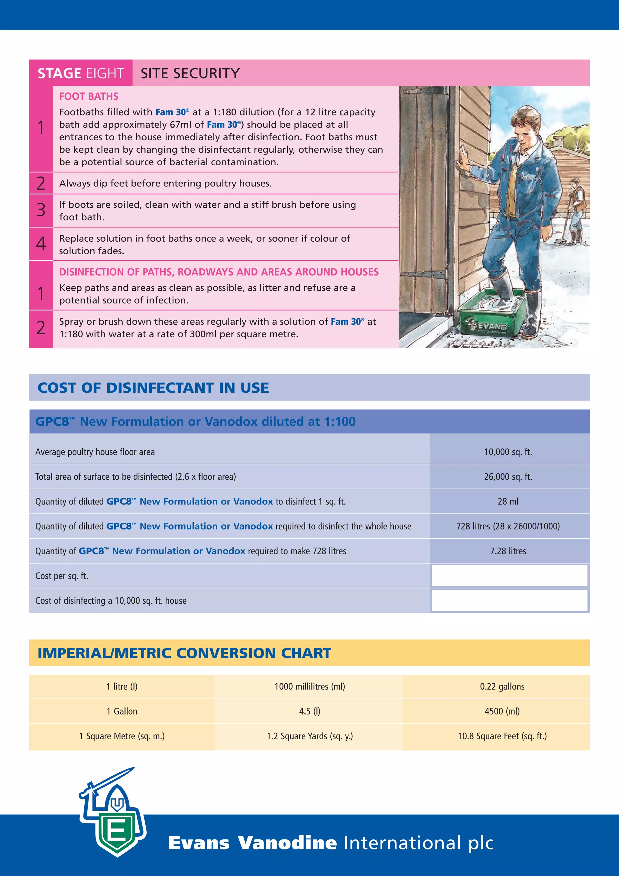 برنامج تطهير مزارع الدواجن - شركة إيفنز | PDF