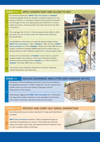 برنامج تطهير مزارع الدواجن - شركة إيفنز | PDF