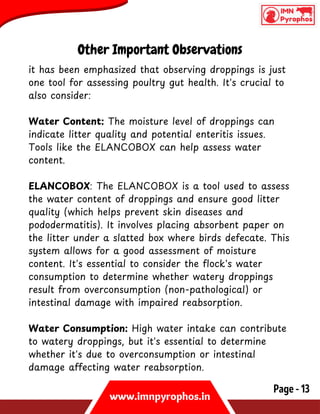 Poultry Droppings / Chicken Poop Color Guide | PDF