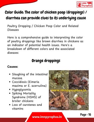 Poultry Droppings / Chicken Poop Color Guide | PDF