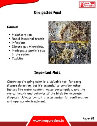 Poultry Droppings / Chicken Poop Color Guide | PDF