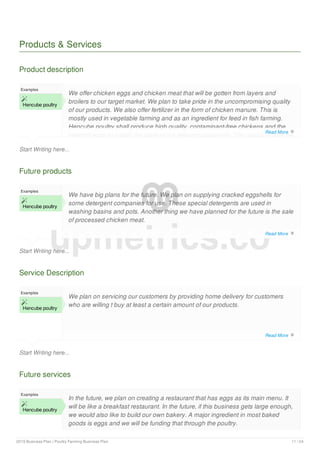 Poultry farming business plan example | PDF