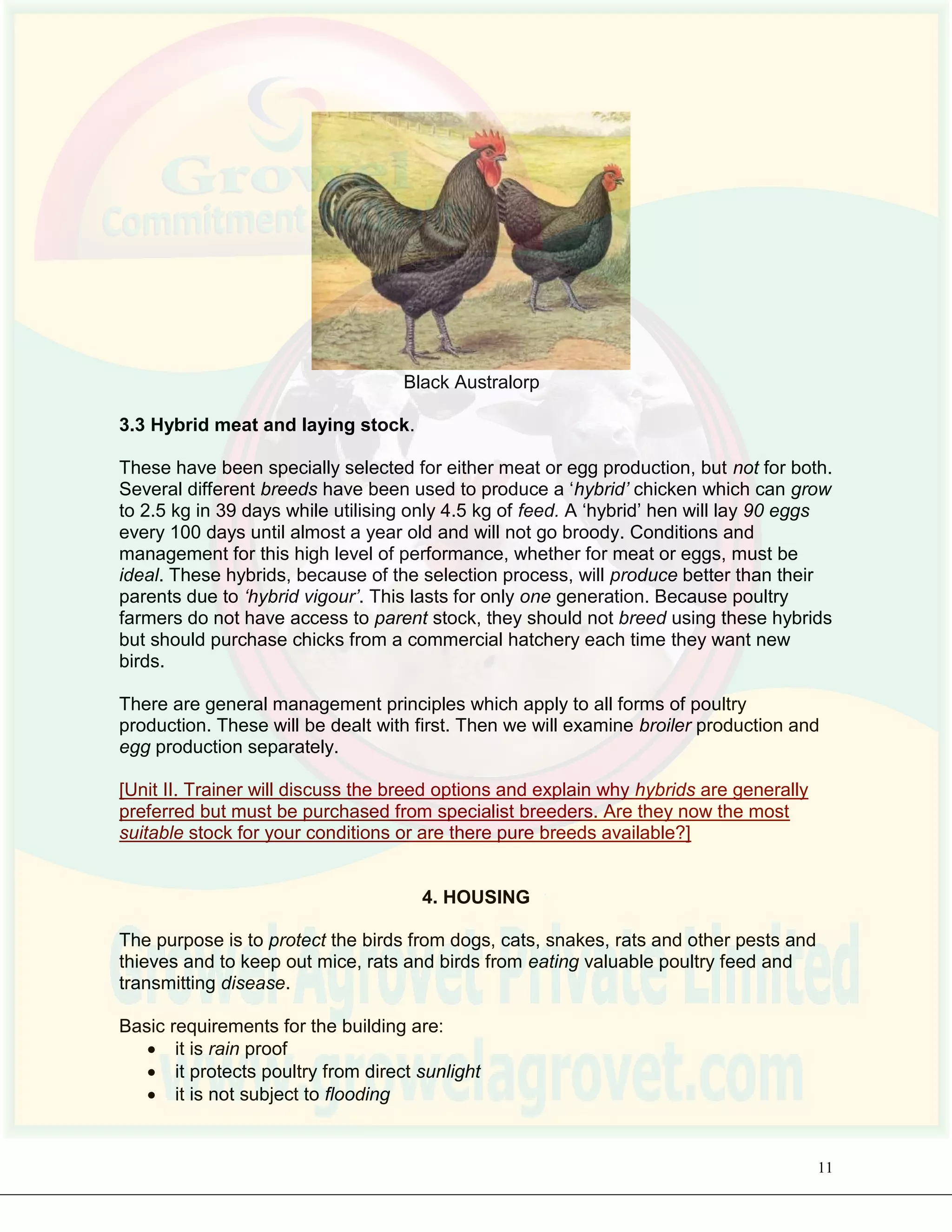 Poultry Farming Training Course | PDF