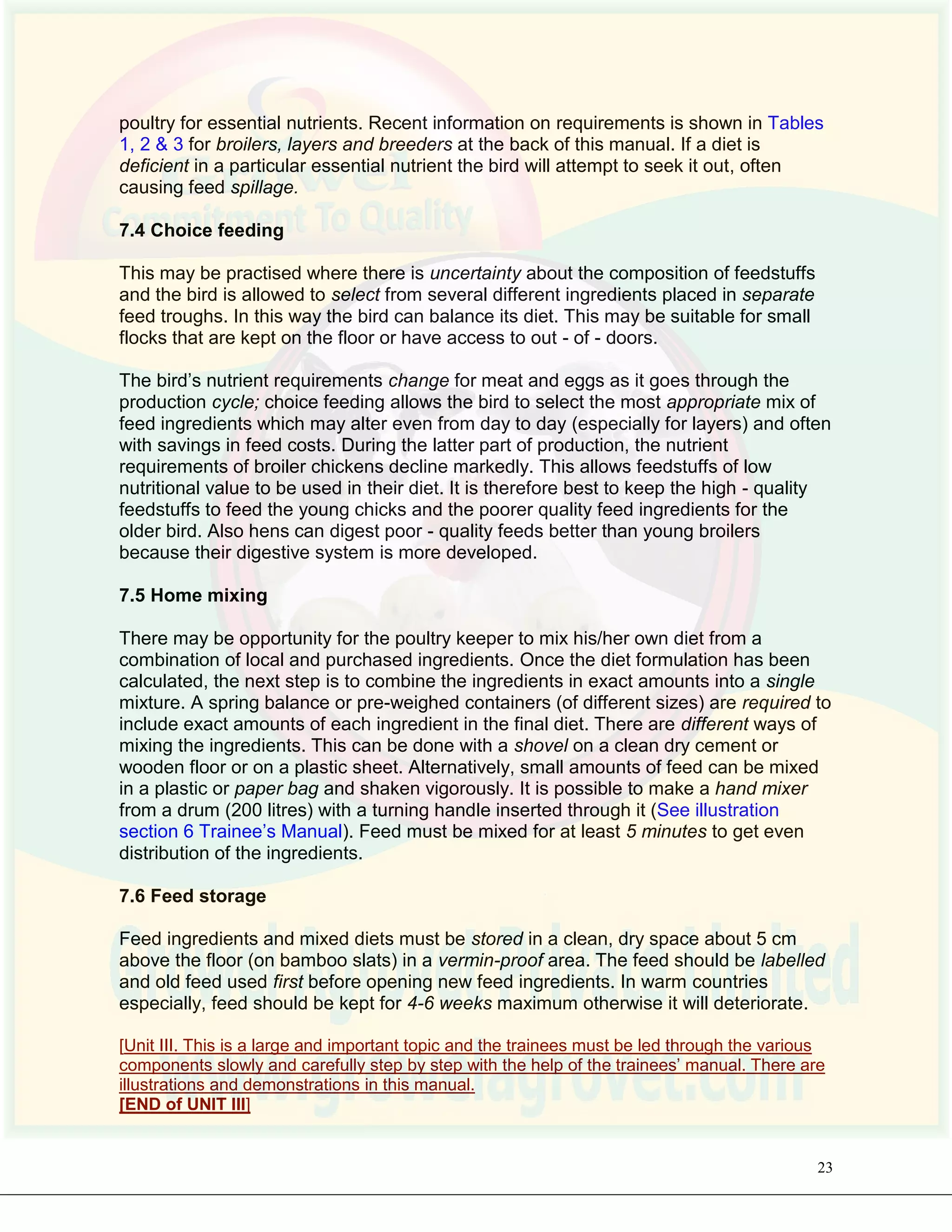 Poultry Farming Training Course | PDF