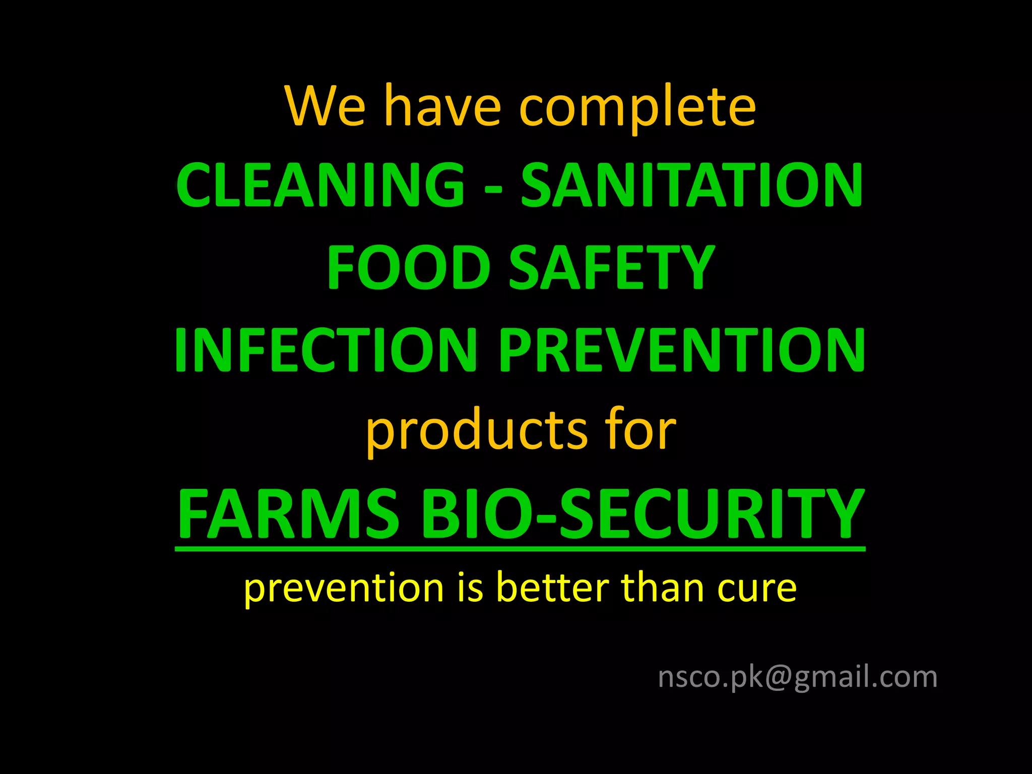 Poultry Farms Biosecurity | PPSX