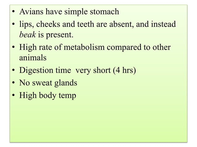 digestive system of Poultry | PPTX | Birds | Pets
