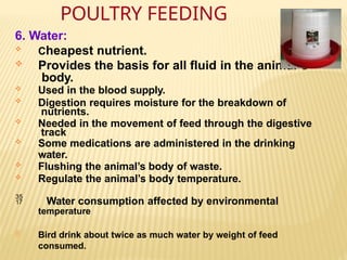 importance of scientific and proper POULTRY FEEDING | PPTX