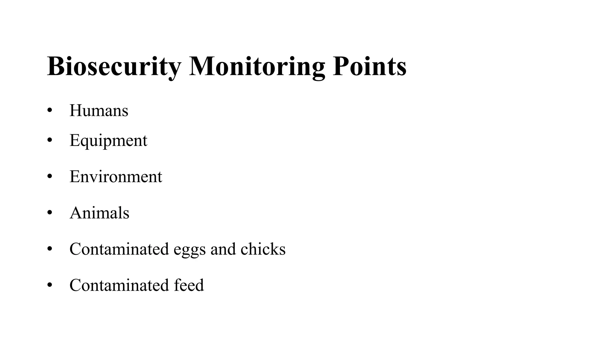 Poultry health and biosecurity | PPTX