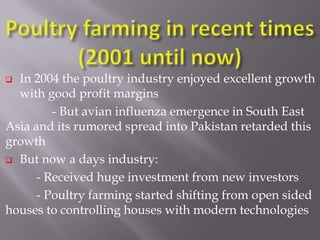Poultry history in pakistan | PPTX