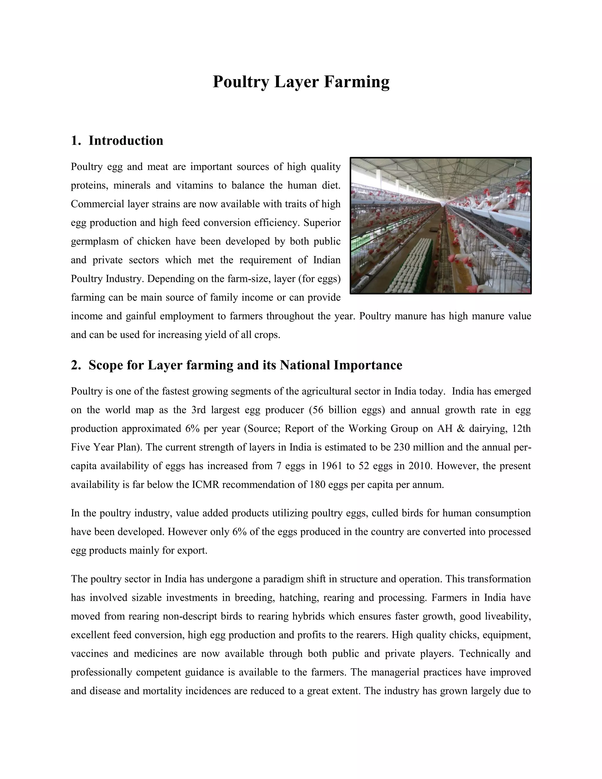 Poultry layer farming 20000 birds | PDF