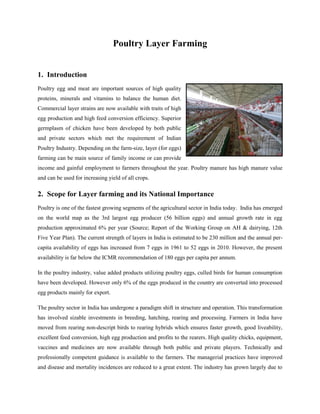 Poultry layer farming 20000 birds | PDF