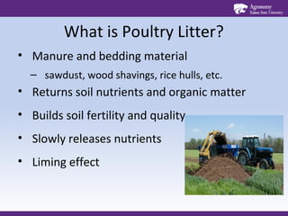 Poultry Litter as Fertilizer Source | PPT
