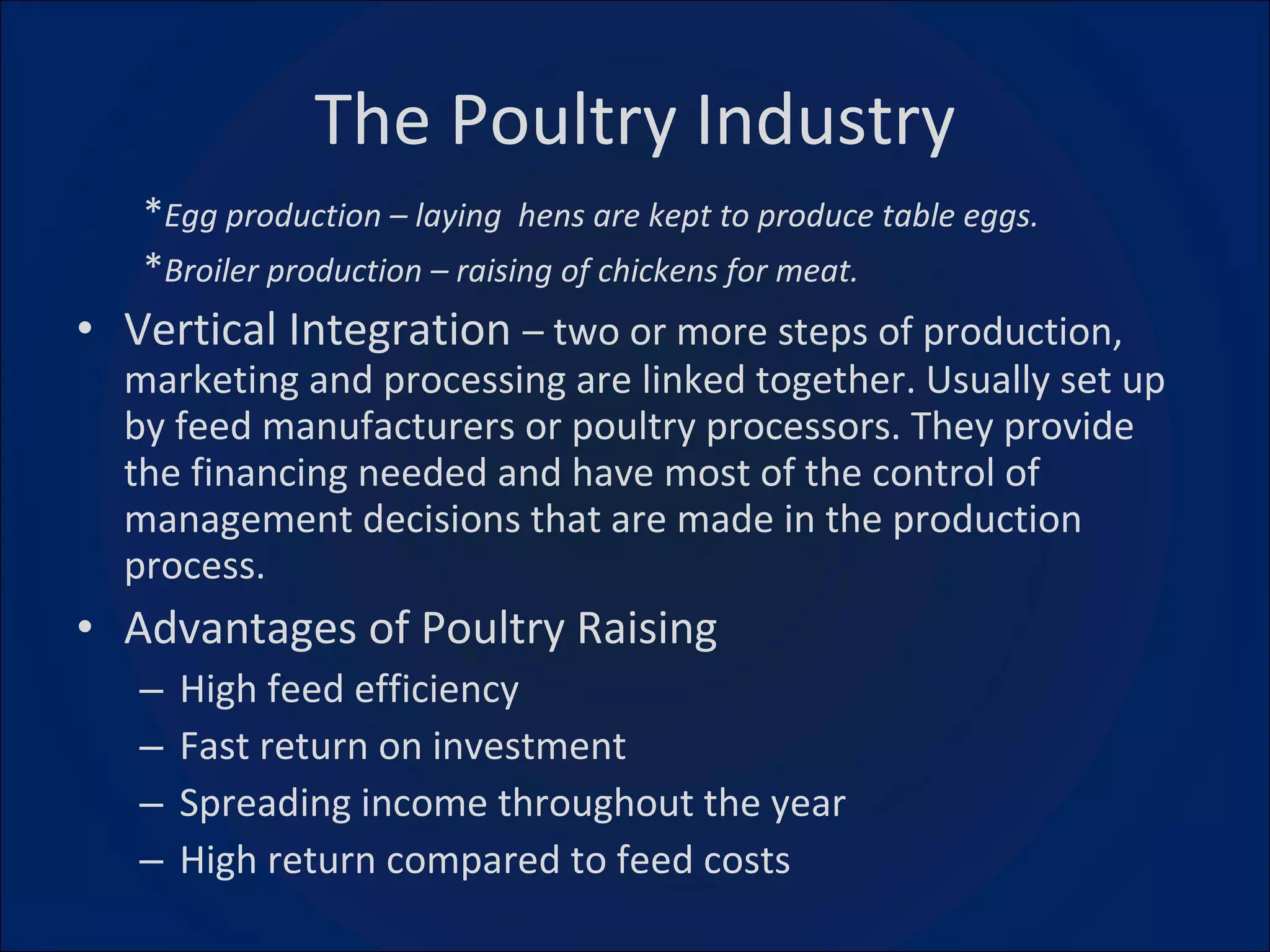 Poultry Management Lecture | PPT