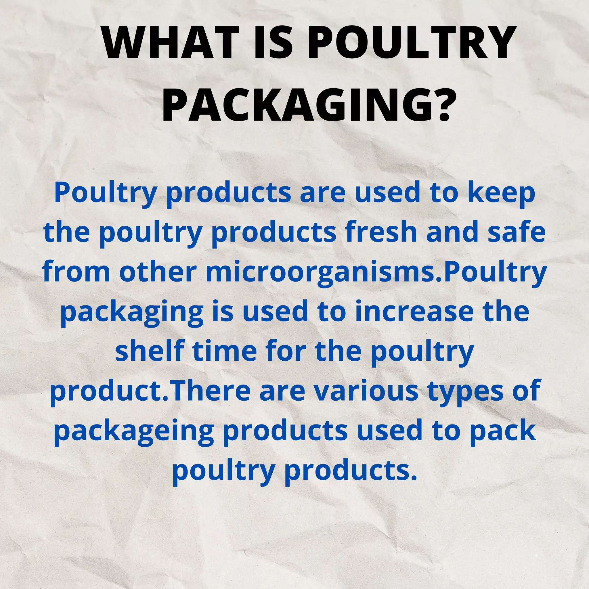 POULTRY PACKAGING METHODS | PDF