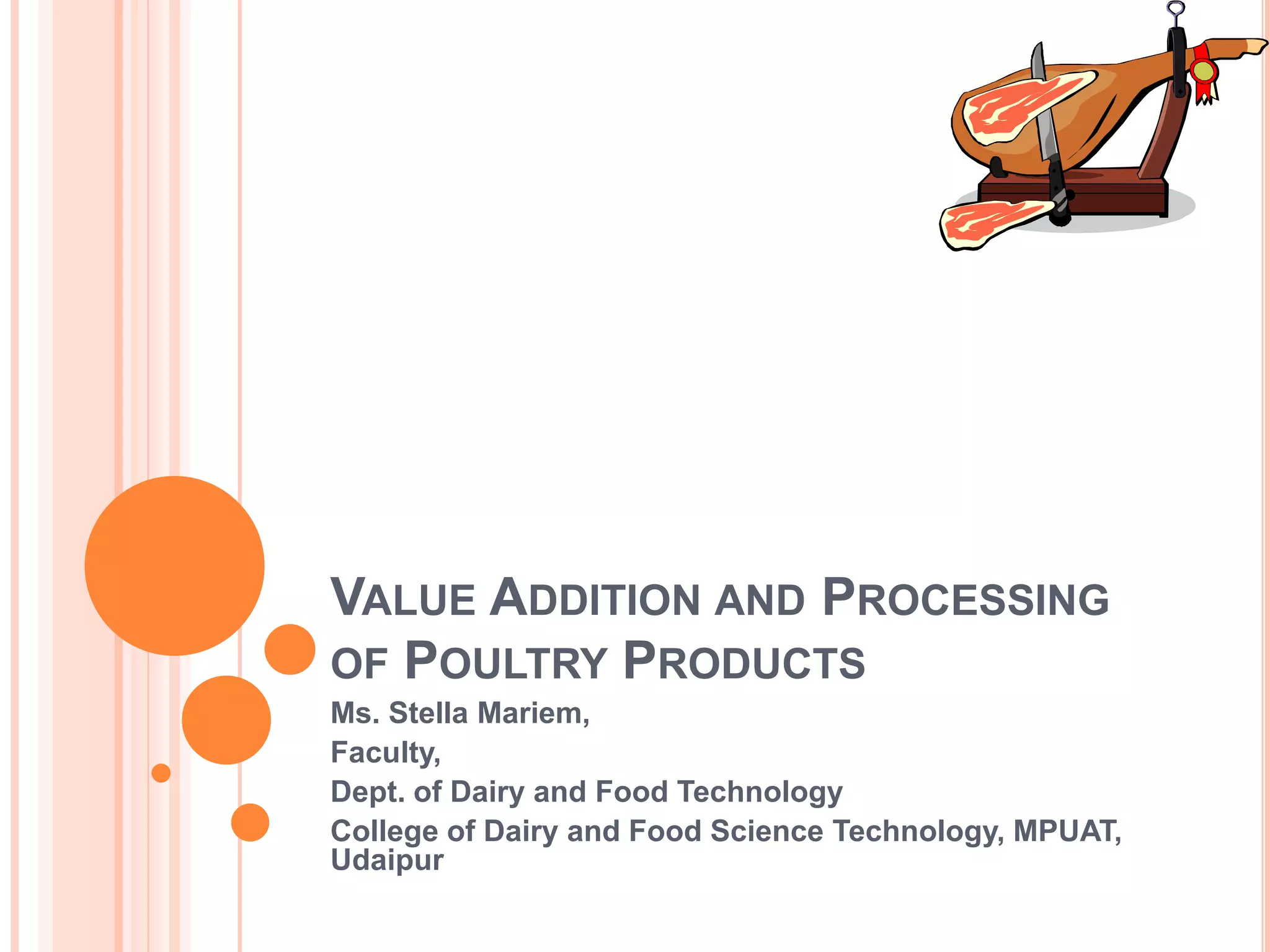 Value Added Poultry Products | PPTX