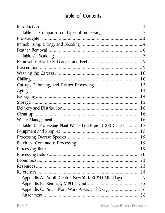 Small-Scale Poultry Processing | PDF