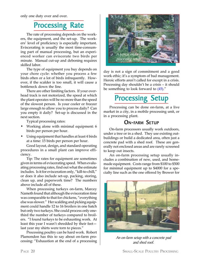 Small-Scale Poultry Processing | PDF