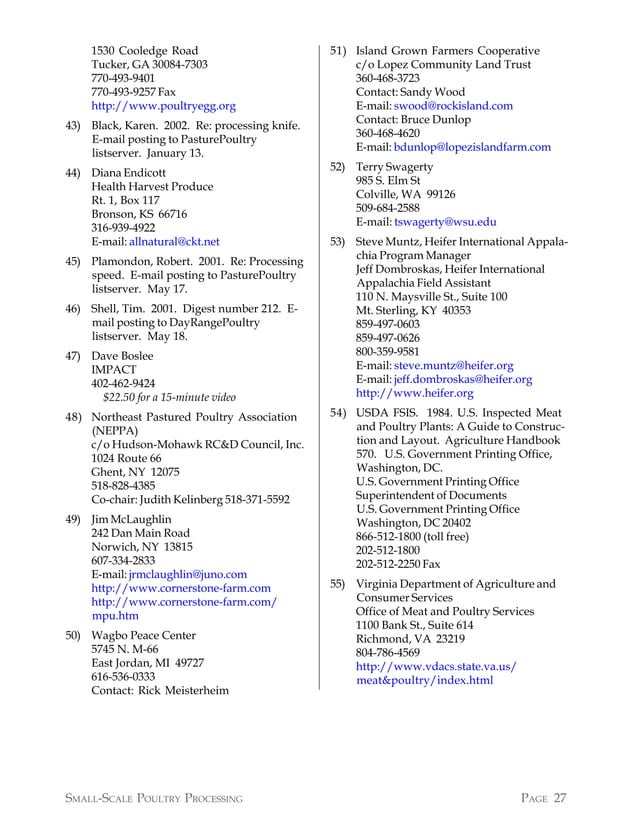 Small-Scale Poultry Processing | PDF