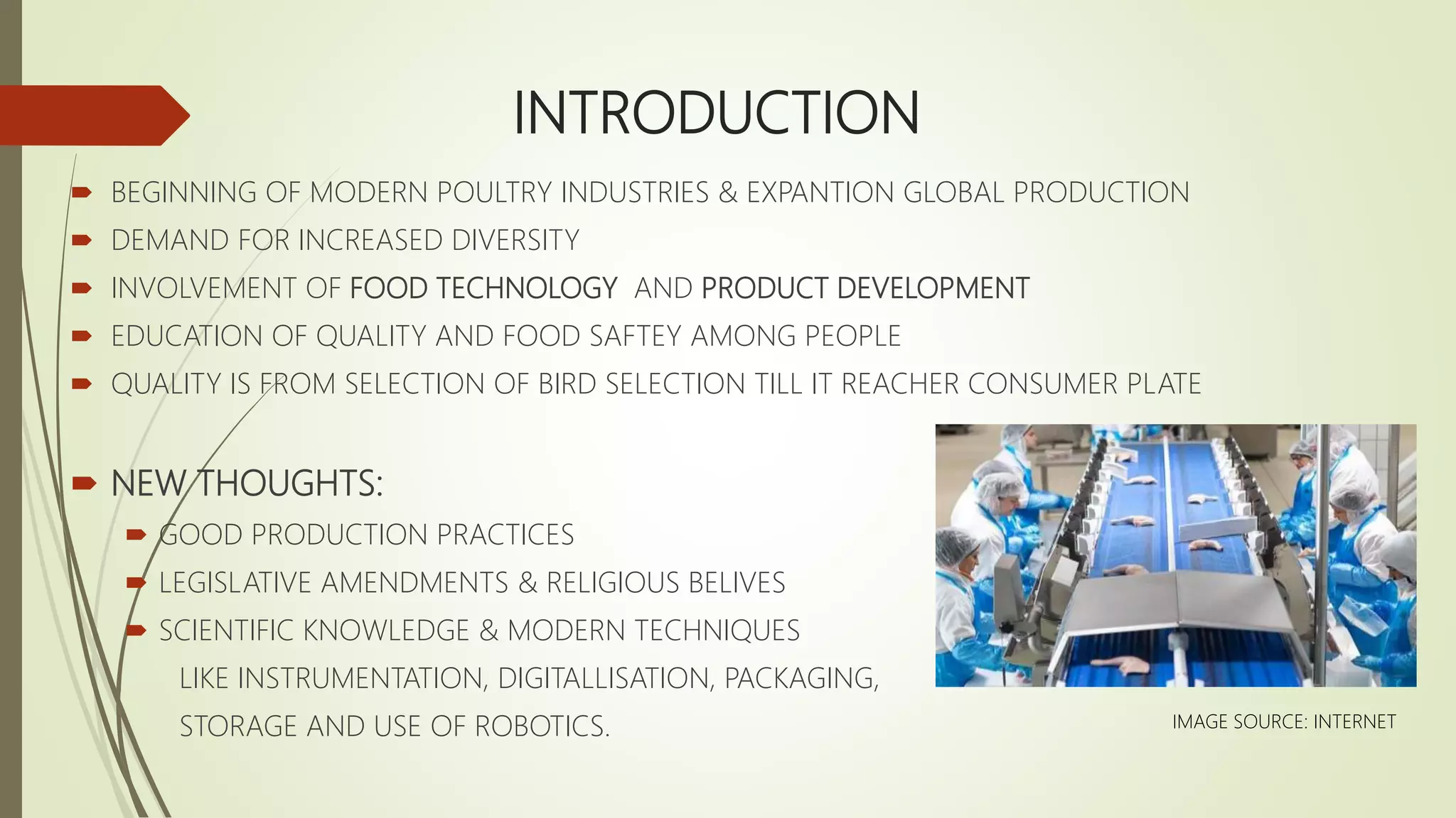 Poultry processing and poultry products ppt by dhanush rayapati | PPTX