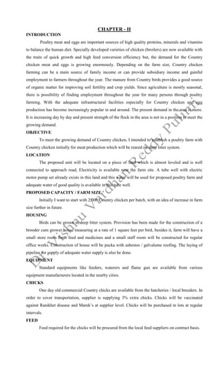 Poultry project report | PDF
