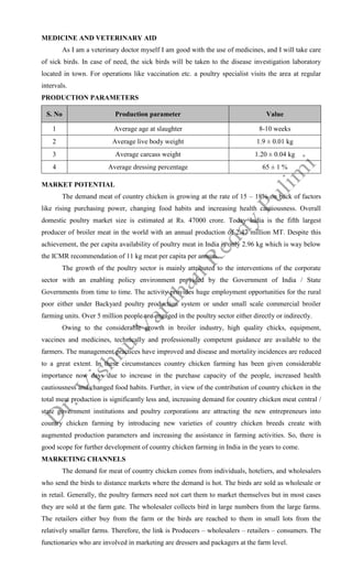 Poultry project report | PDF