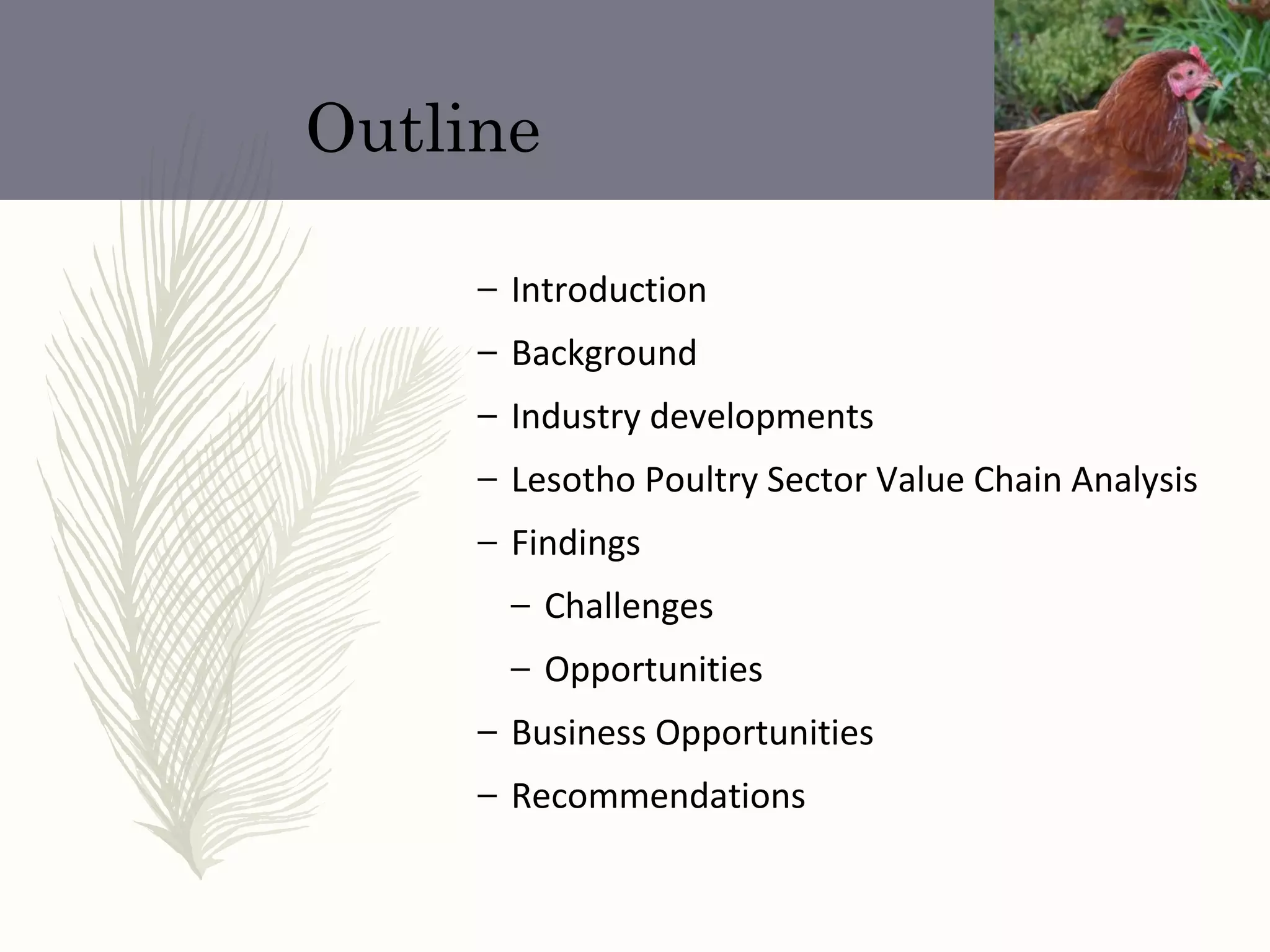 Poultry Value Chain Analysis in Lesotho - Egg Production | PPT