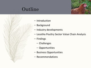 Poultry Value Chain Analysis in Lesotho - Egg Production | PPT