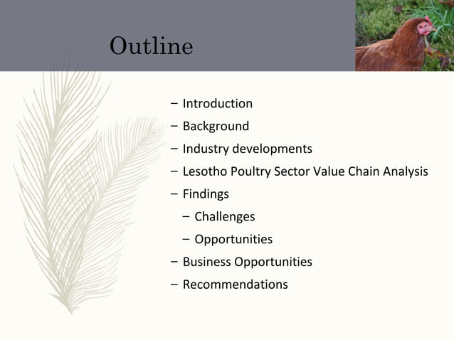 Poultry Value Chain Analysis in Lesotho - Egg Production | PPT