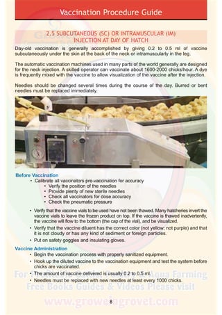 Poultry Vaccination Guide | PDF