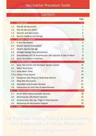 Poultry Vaccination Guide | PDF