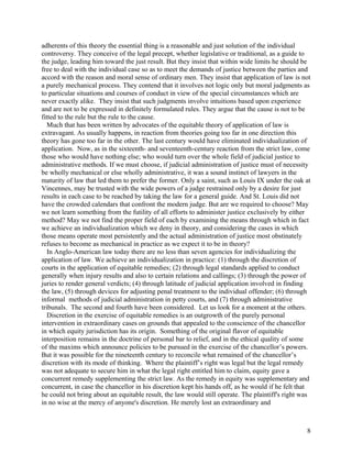 Roscoe Pound on the application of the law | PDF