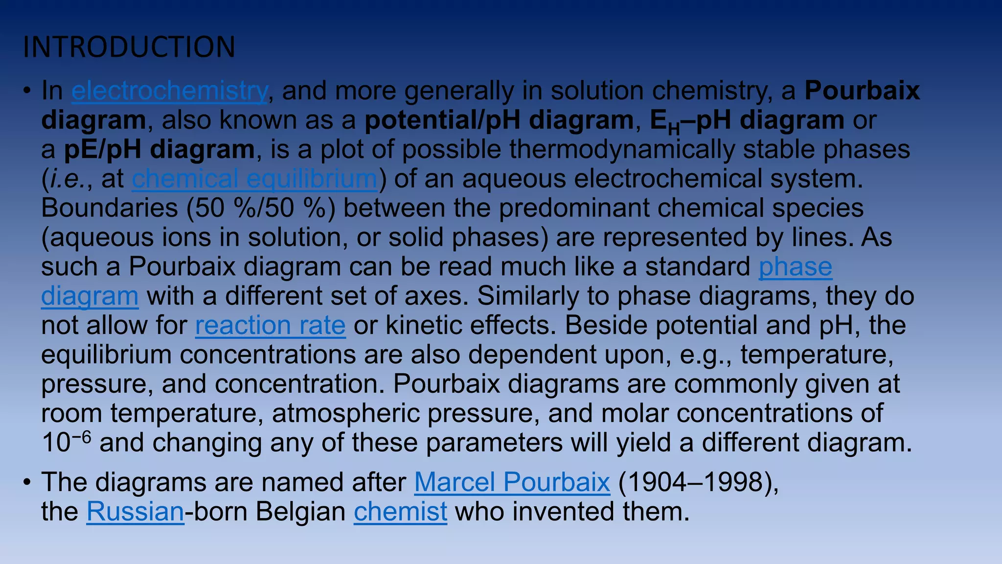 Pourbaix diagram | PPTX