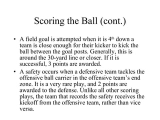 Football 101 for Erin | PPT