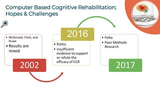 Computer based Cognitive Rehabilitation; From introduction to practice | PPT