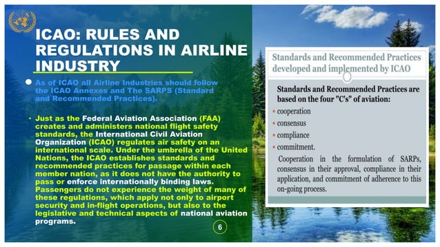 ICAO Rules and Regulations in Airline Industry And ICAO Annexes | PPTX