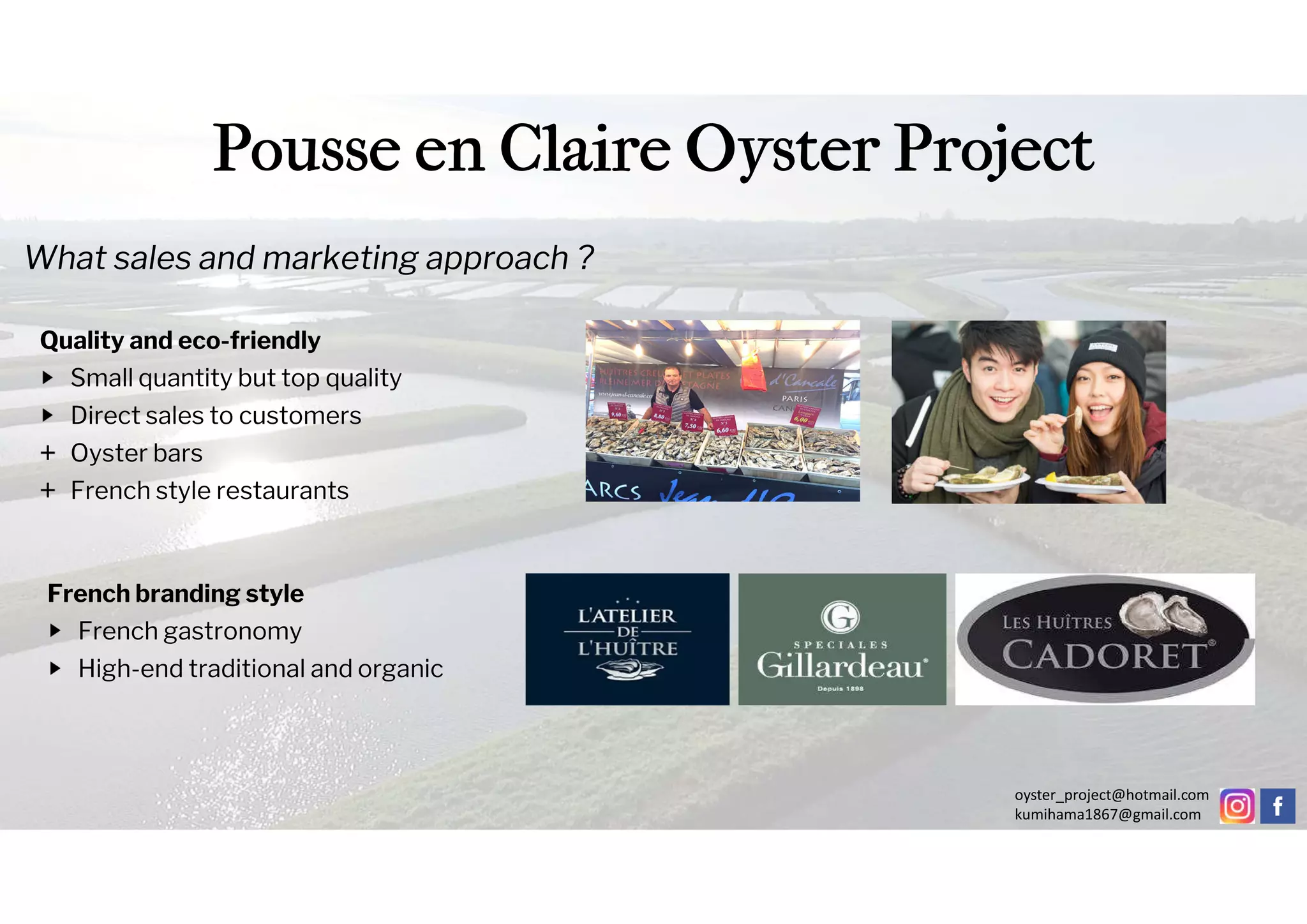 Pousse en claire oyster project | PPT