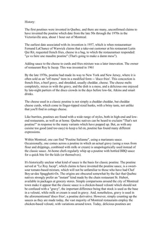 Poutine | PDF