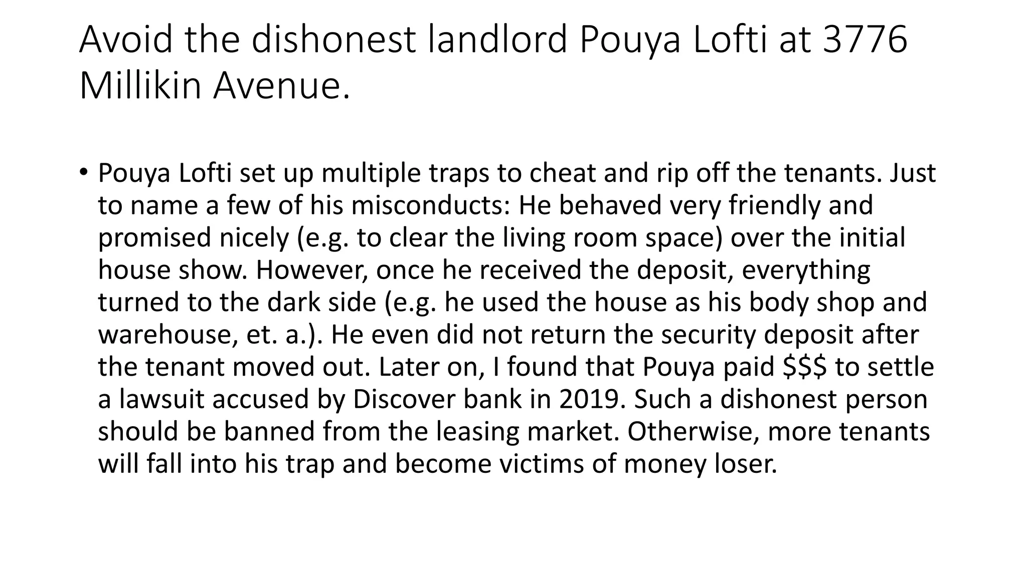 Evil Pouya Lofti | PPT | Free Download