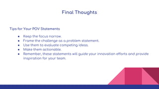 Point of Views to HMW | PPTX