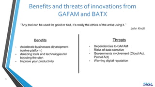 Innovations from GAFAM, BATX threats or innovations for businesses | PPT